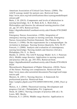 Concept Synthesis Paper on Personal Nursing Philosop.docx