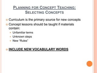 Concept Teaching | PPTX