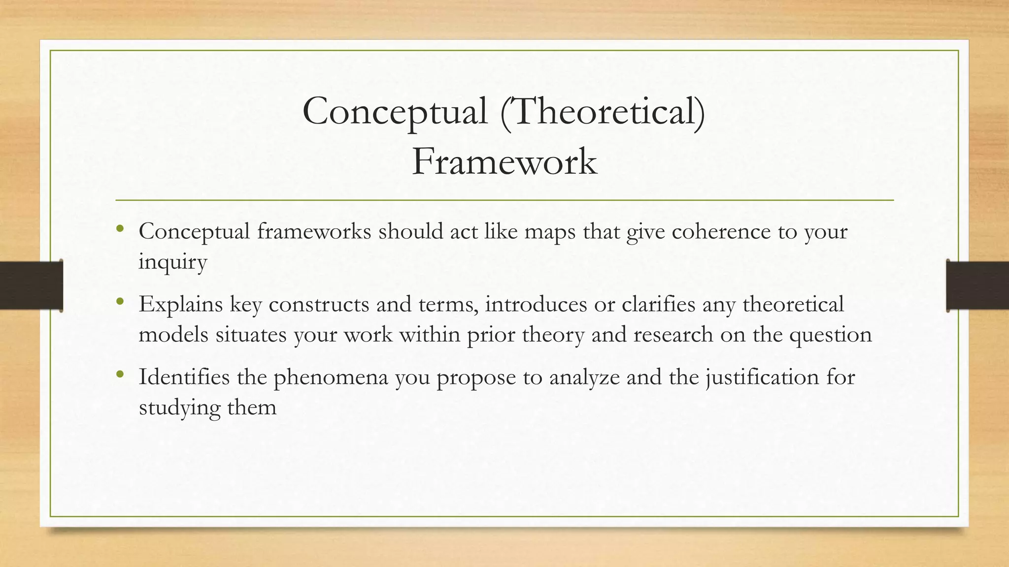 Conceptual Framework | PPT