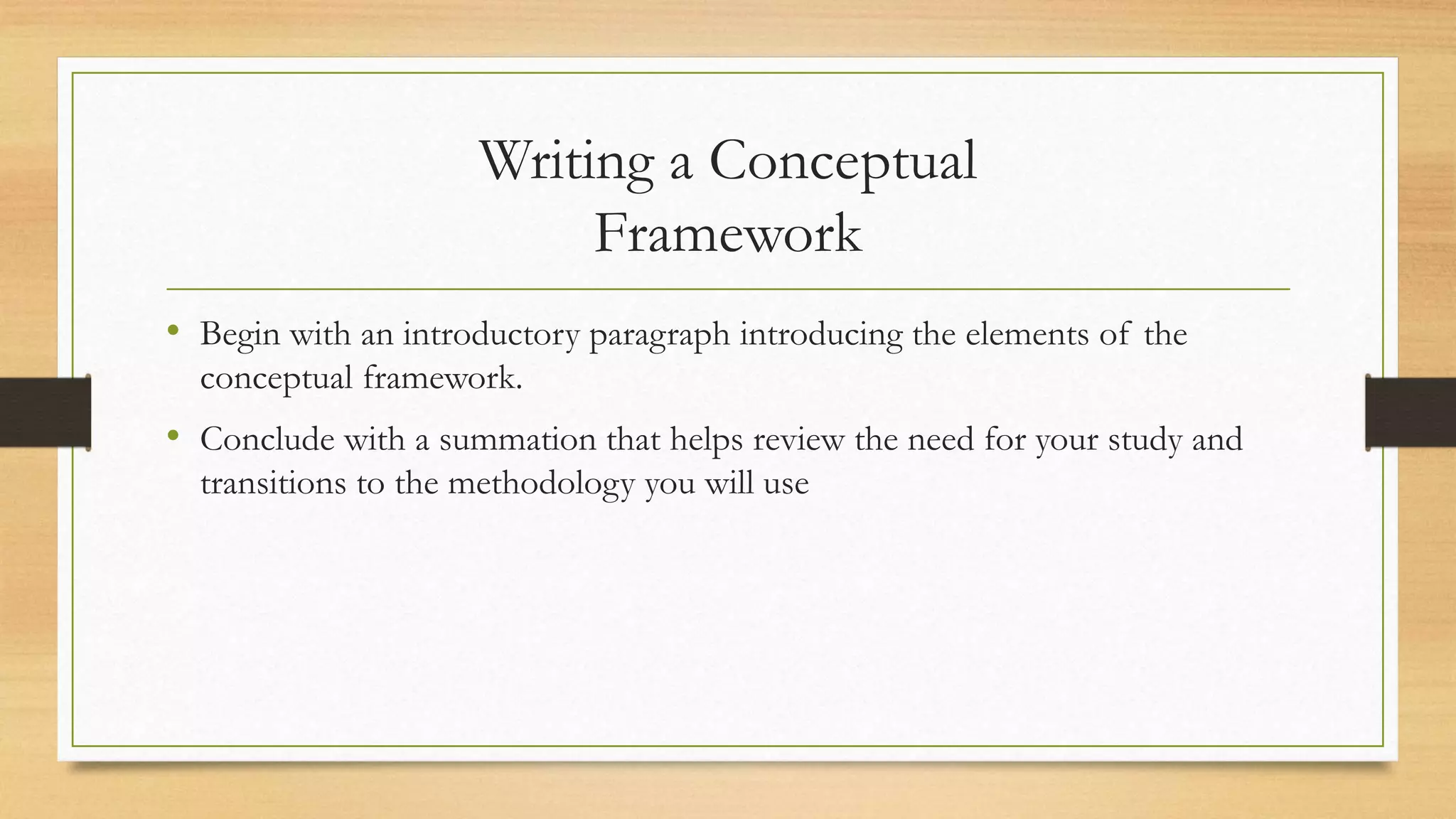 Conceptual Framework | PPT