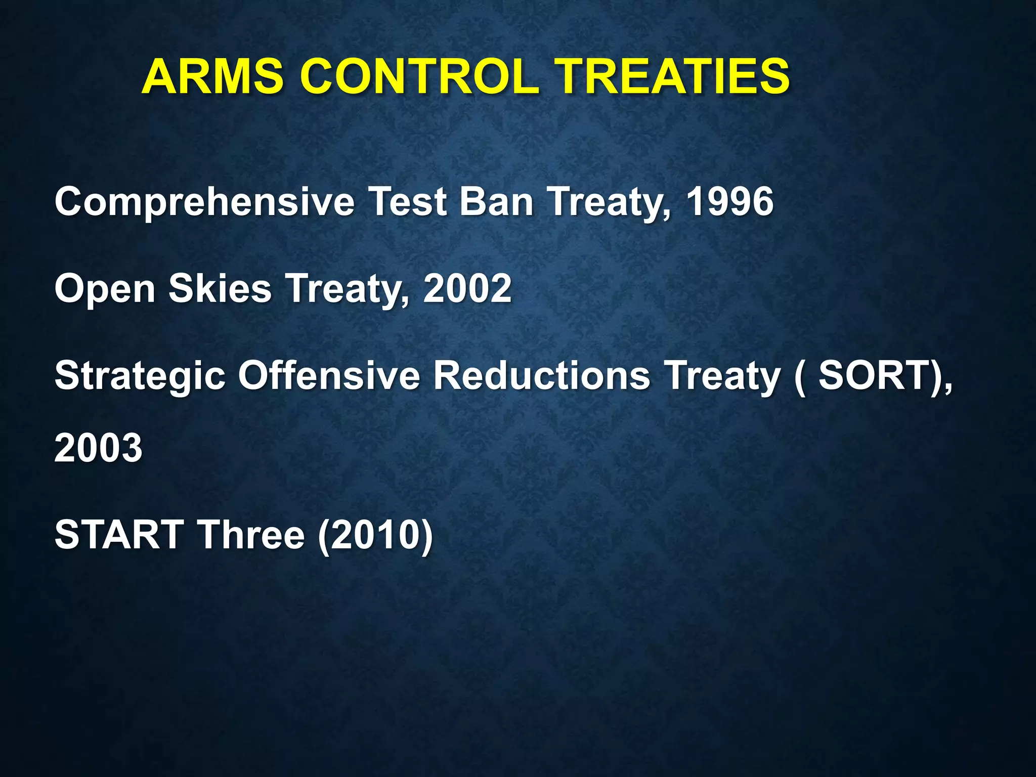 Conceptual Arms Control And Disarmament | PPTX