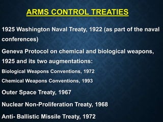 Conceptual Arms Control And Disarmament | PPT
