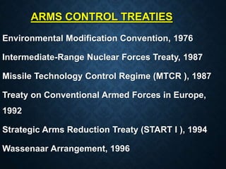 Conceptual Arms Control And Disarmament | PPT
