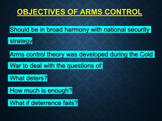 Conceptual Arms Control And Disarmament | PPT