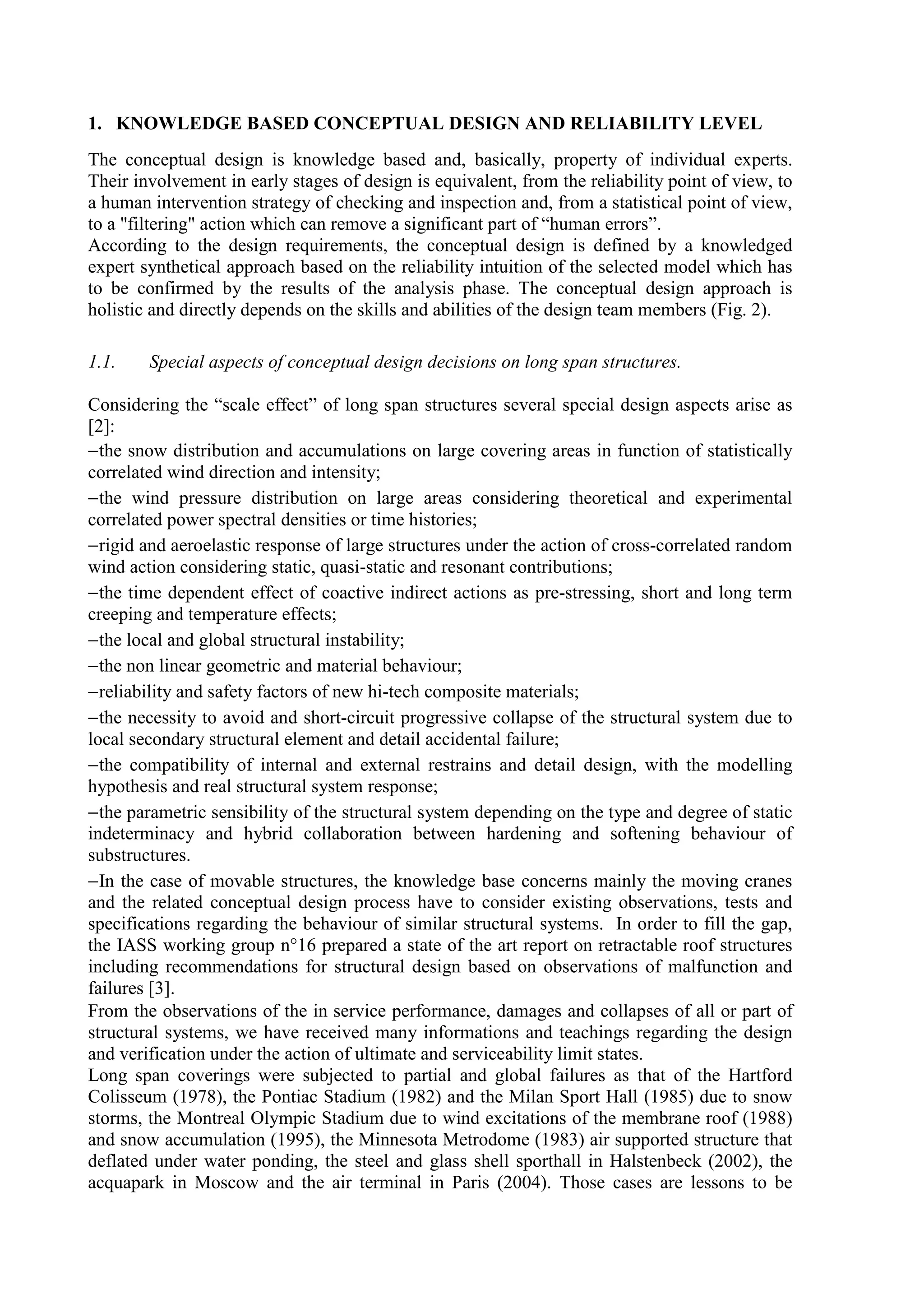 Conceptual design and analysis of long span structures | PDF | Civil ...