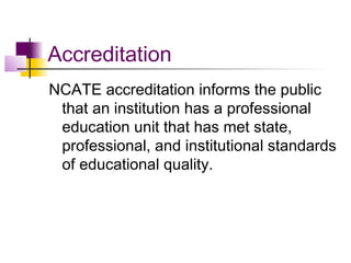 East Carolina University's Conceptual Framework for Preparing Education ...