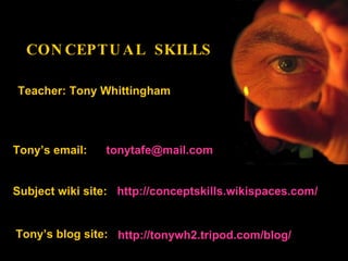Conceptual Skills Introduction | PPT