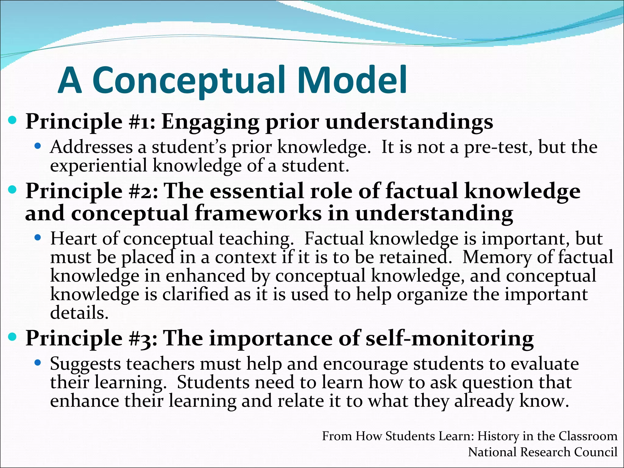 Conceptual Teaching-power point-1 | PPT | Primary Education | Education
