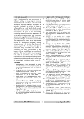 Conceptual analysis of youth entrepreneurship | PDF