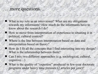 Conceptual and interpretive frameworks | PPT