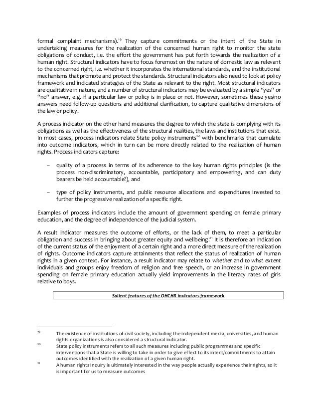 Conceptual and methodological framework for human rights monitoring