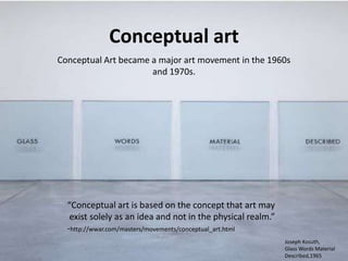 Conceptual Art | PPTX