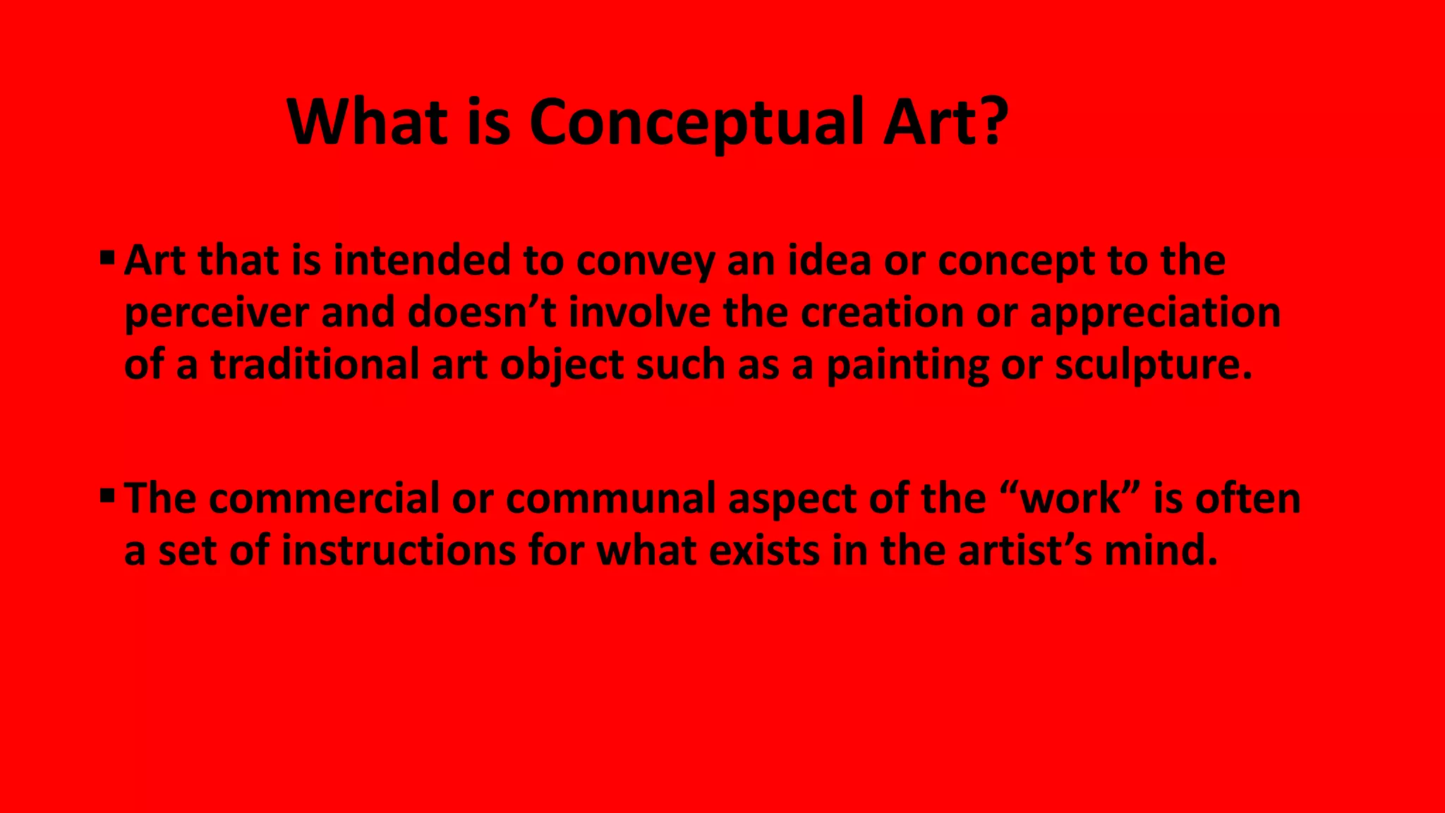 Conceptual art | PPTX