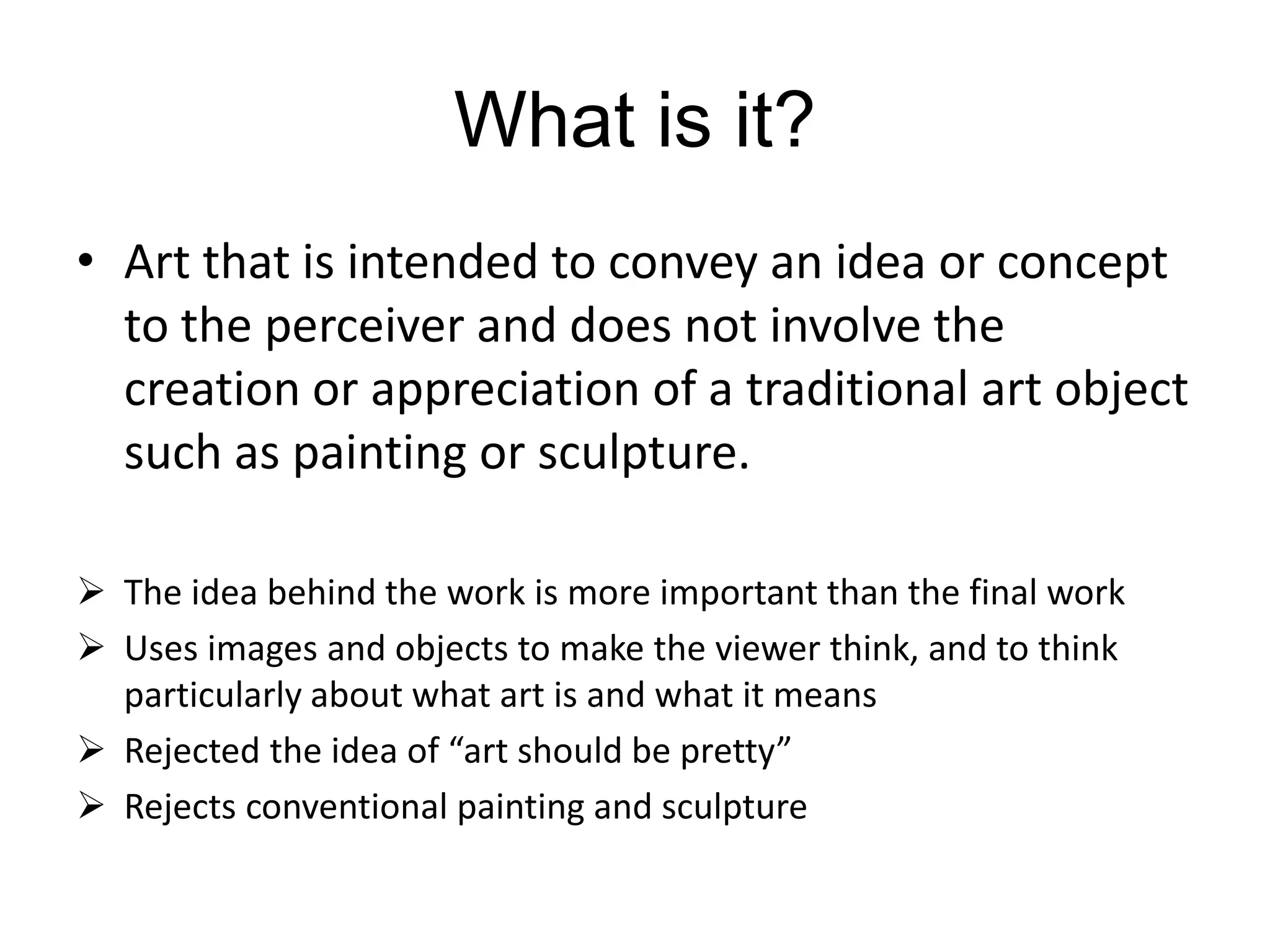 Conceptual art | PPTX