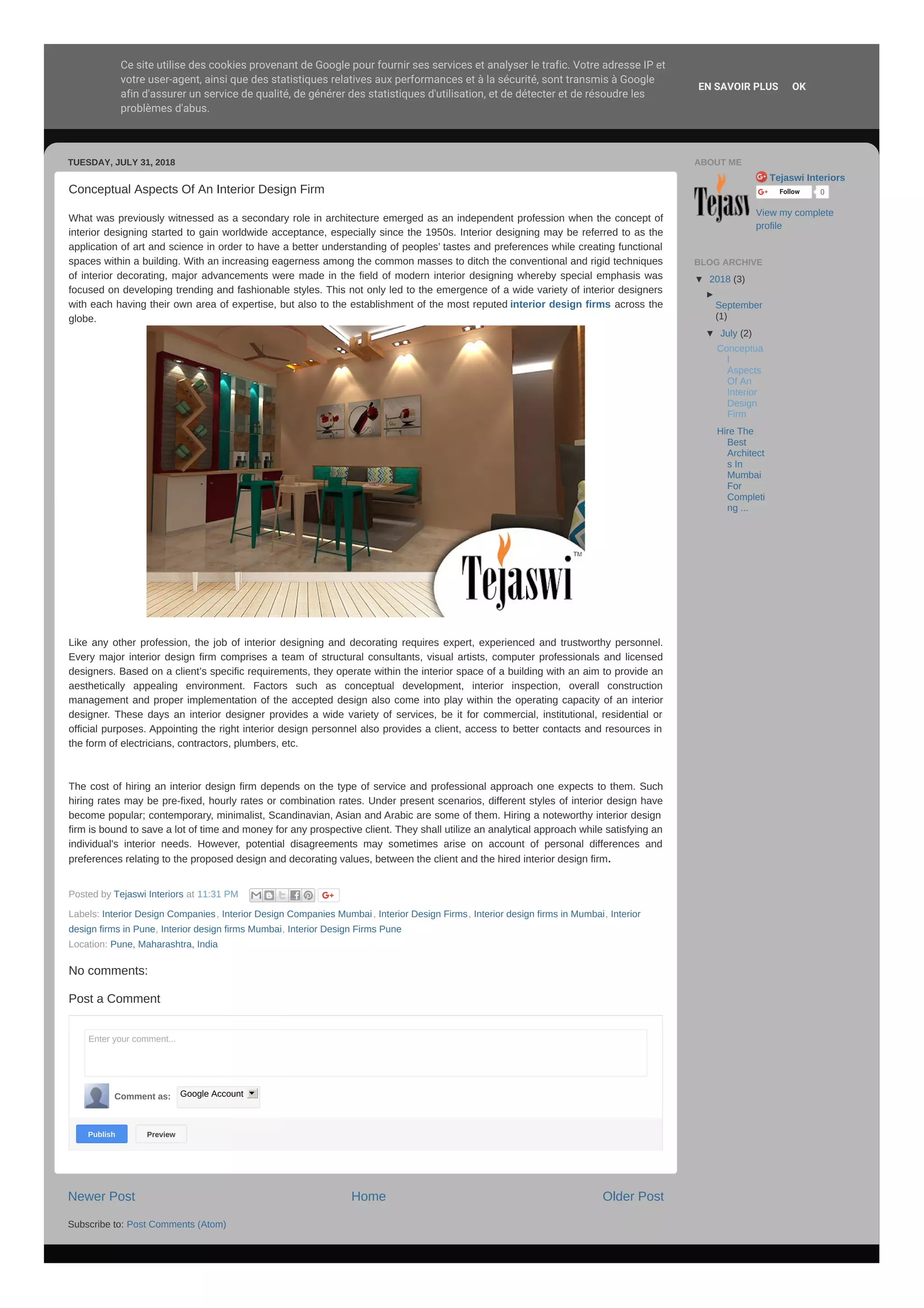 Conceptual aspects of an interior design firm | PDF