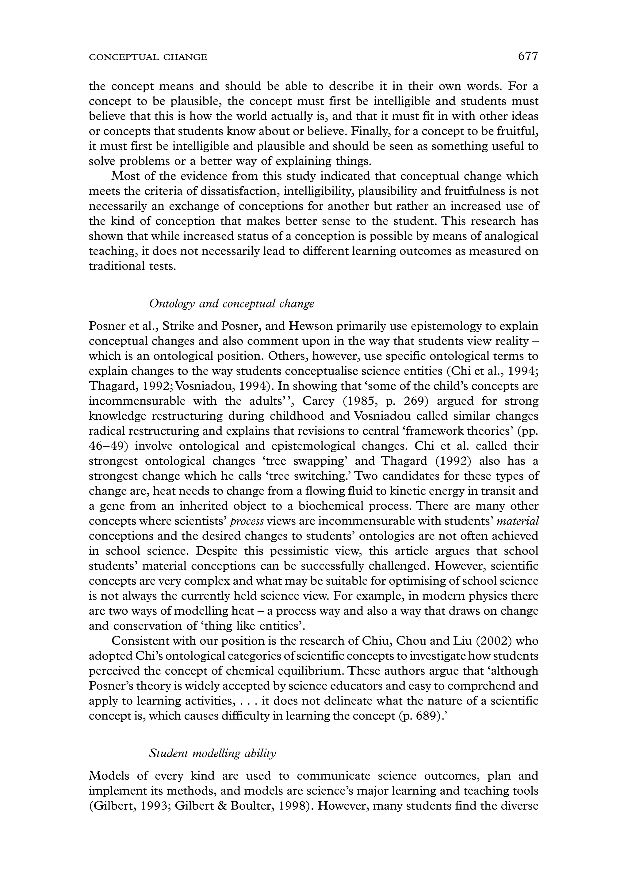 Conceptual change a powerful framework for improving science teaching ...