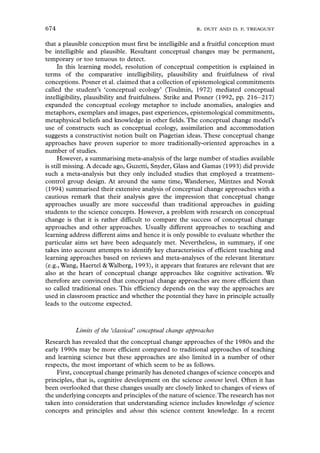 Conceptual change a powerful framework for improving science teaching and learning | PDF