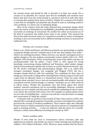 Conceptual change a powerful framework for improving science teaching ...