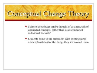 Conceptual change theory | PPT | Science