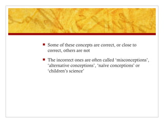 Conceptual change theory | PPT | Science