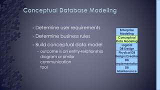 Conceptual database design | PPTX