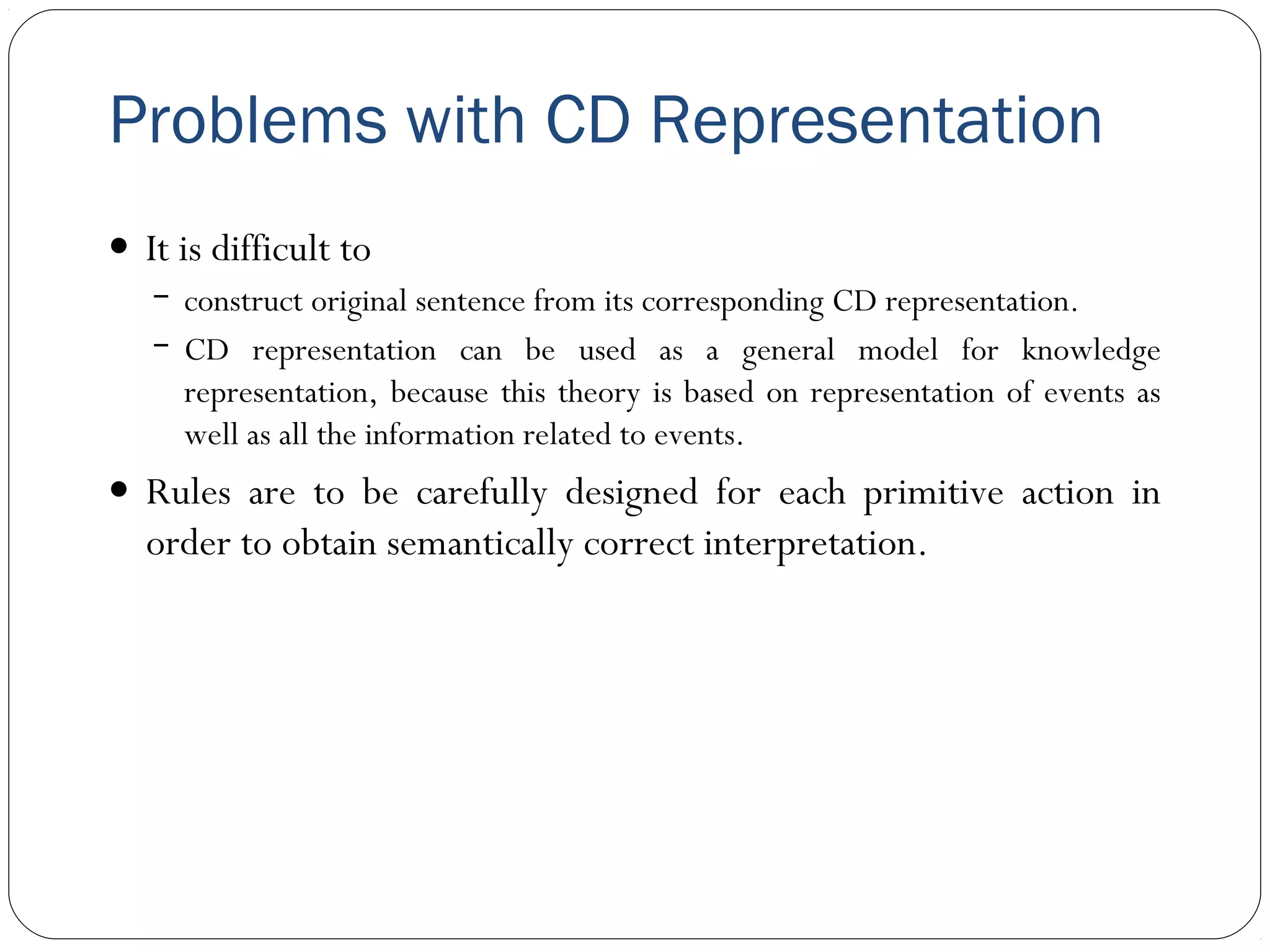 Conceptual dependency | PPT