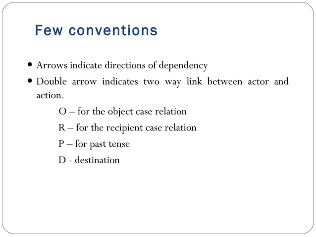 Conceptual dependency | PPT