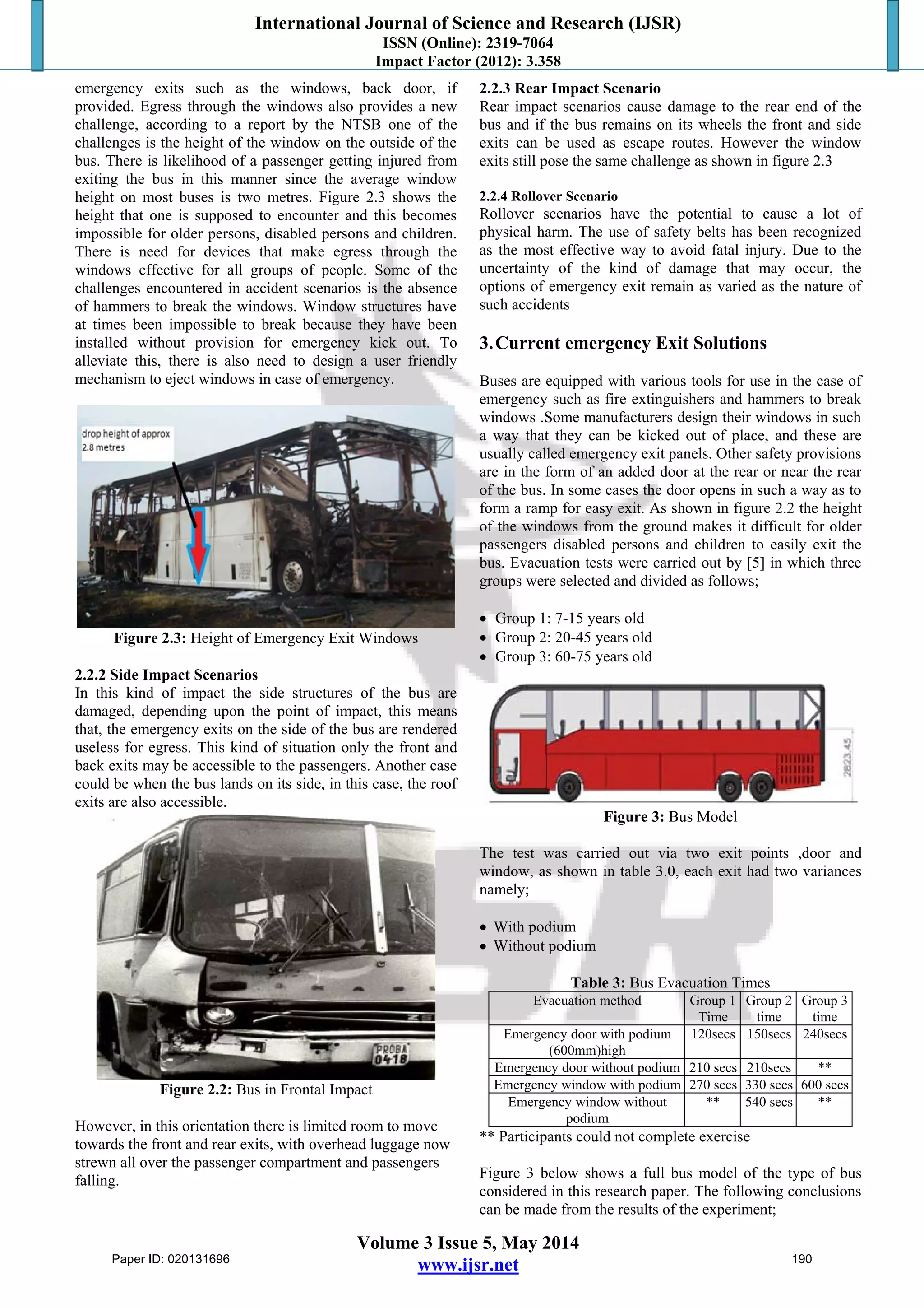 Conceptual design of a bus emergency exit ramp | PDF