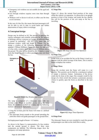 Conceptual design of a bus emergency exit ramp | PDF | Auto Safety ...