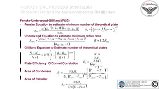 Episode 47 : CONCEPTUAL DESIGN OF CHEMICAL PROCESSES | PPTX