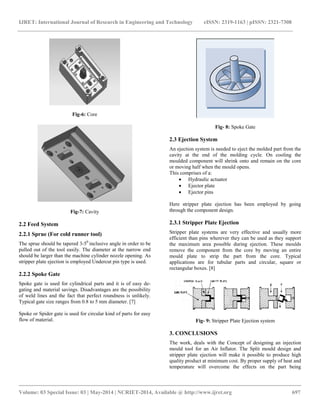 Conceptual design of injection mould tool for inlet | PDF