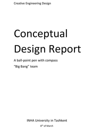 Report for a ball-point pen with compass | DOCX