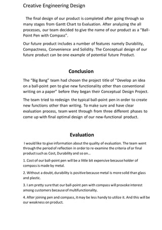 Report for a ball-point pen with compass | PDF