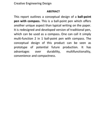 Report for a ball-point pen with compass | PDF