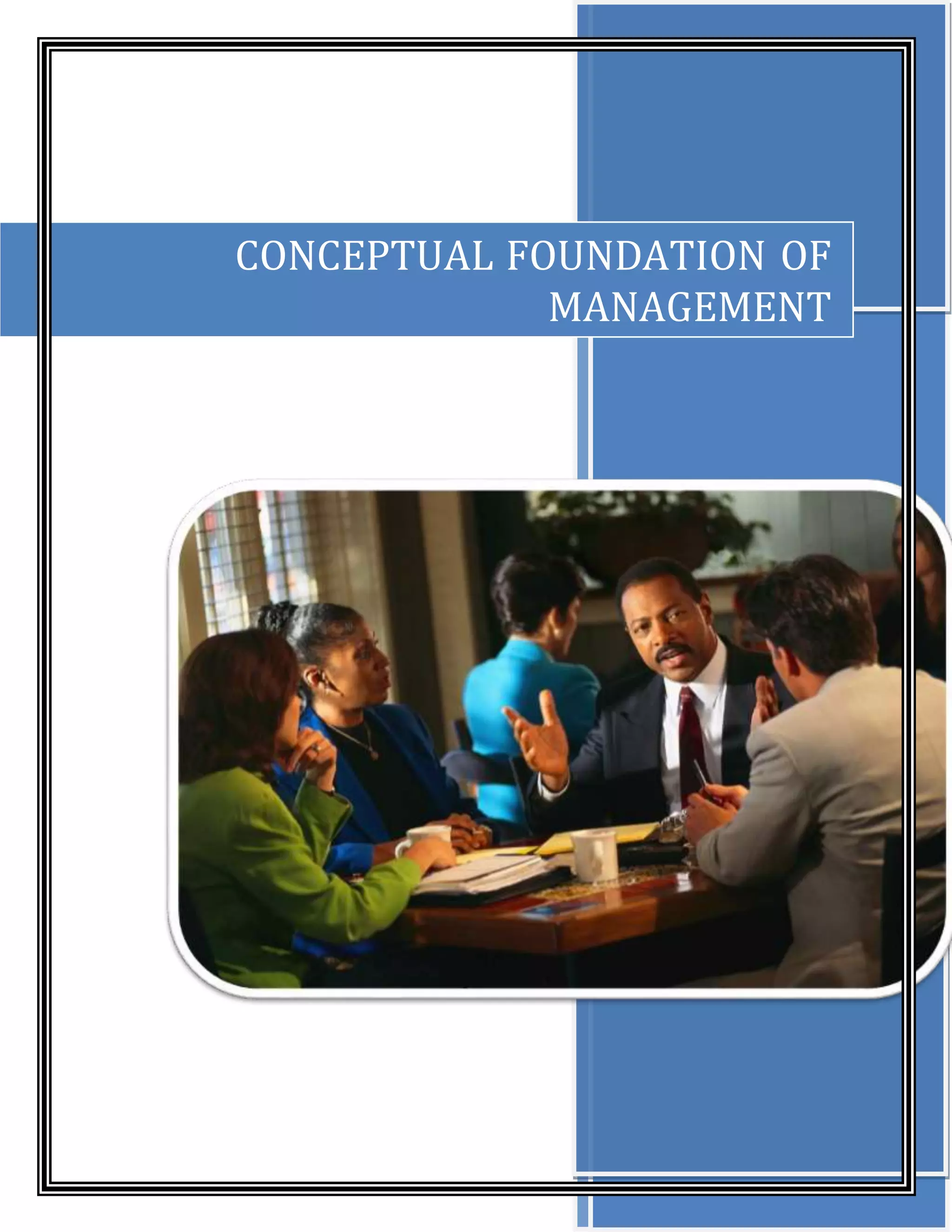 Conceptual foundation of management (repaired) | DOCX