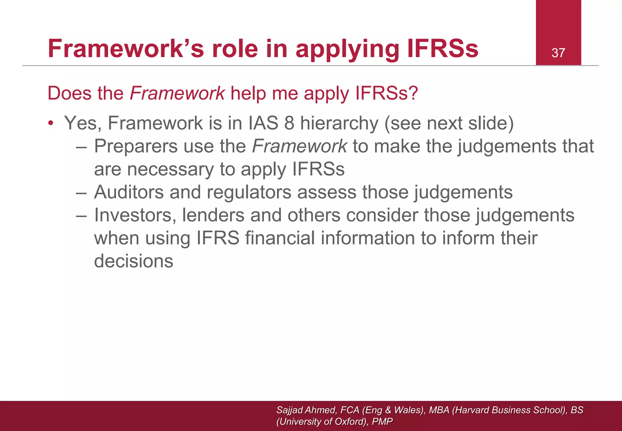 IFRS - Conceptual framework | PPTX