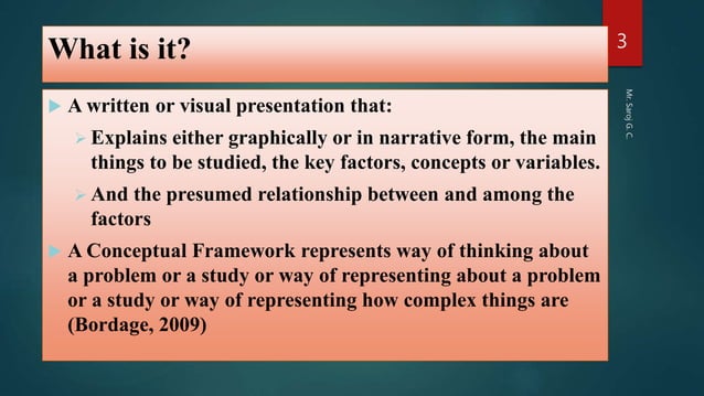 Conceptual Framework in Qualitative Research