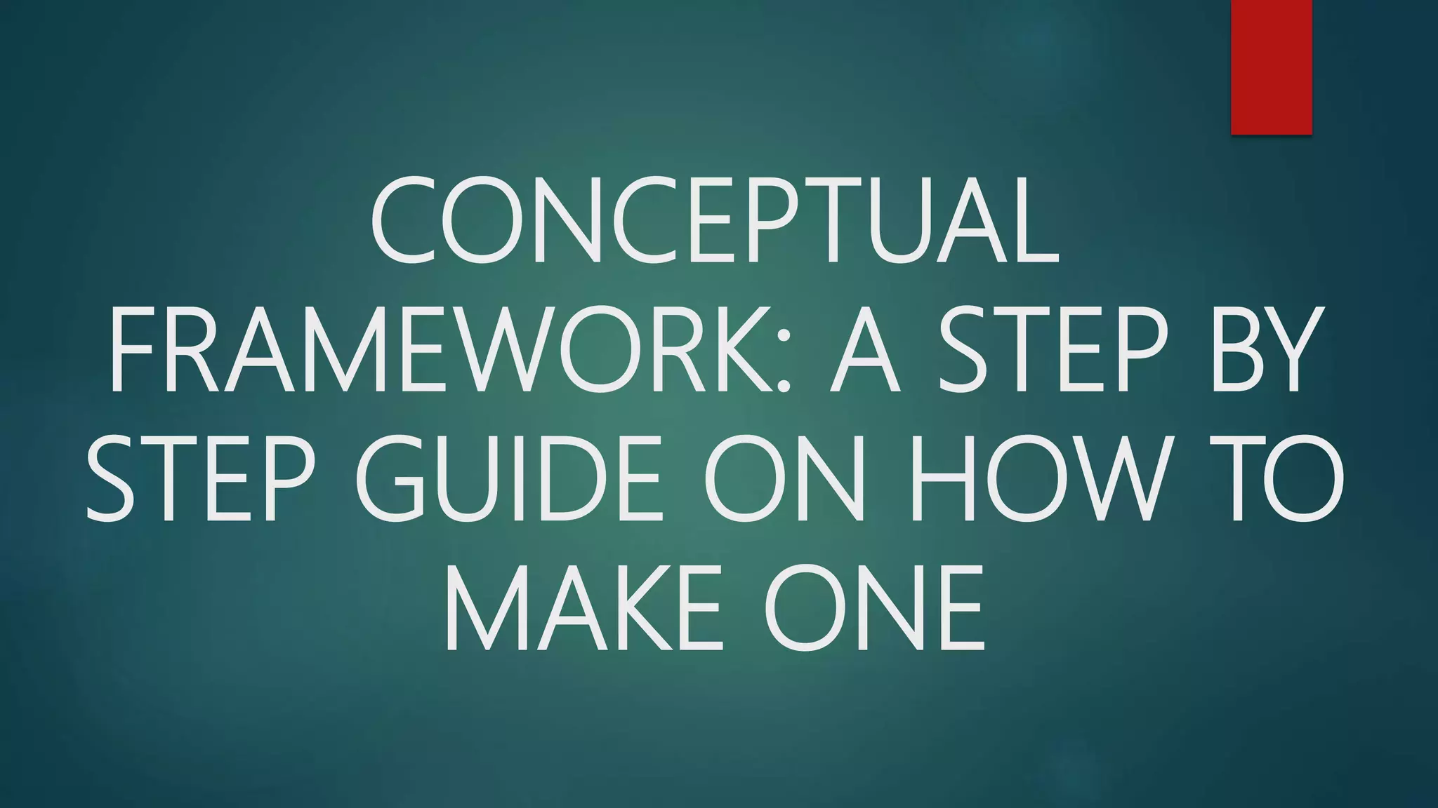 Conceptual framework | PPTX
