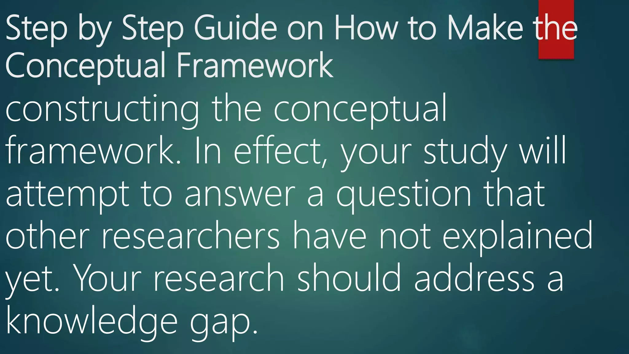 Conceptual framework | PPTX