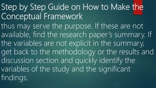 Conceptual framework | PPTX