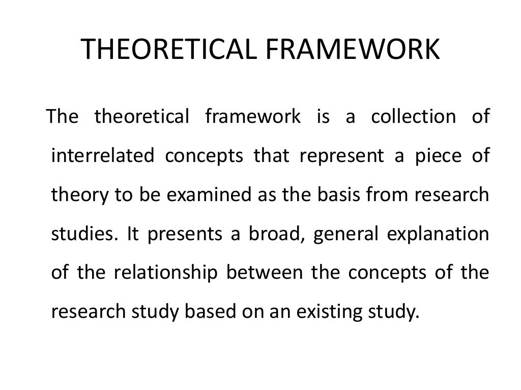 Conceptual framework