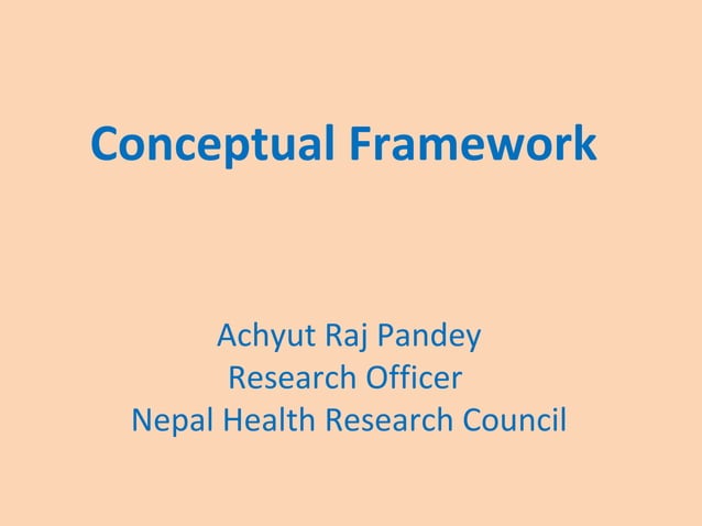 Conceptual framework | PPT