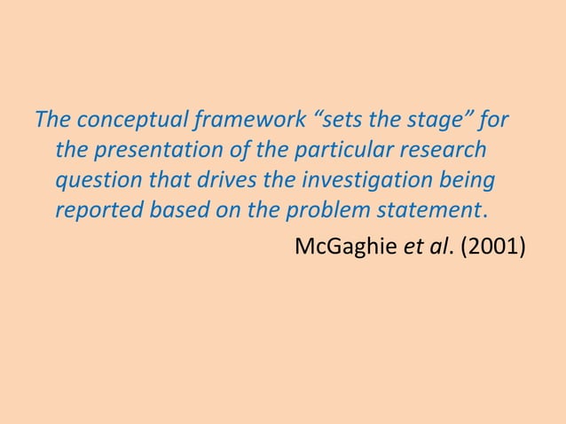 Conceptual framework | PPT