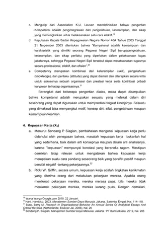 Conceptual Framework Madyan Hapzi Ali Kinerja Karyawan UIN STS Jambi 2017 | PDF
