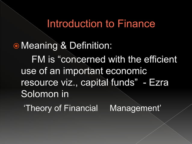Conceptual Framework Of Financial Management-B.V.Raghunandan | PPTX