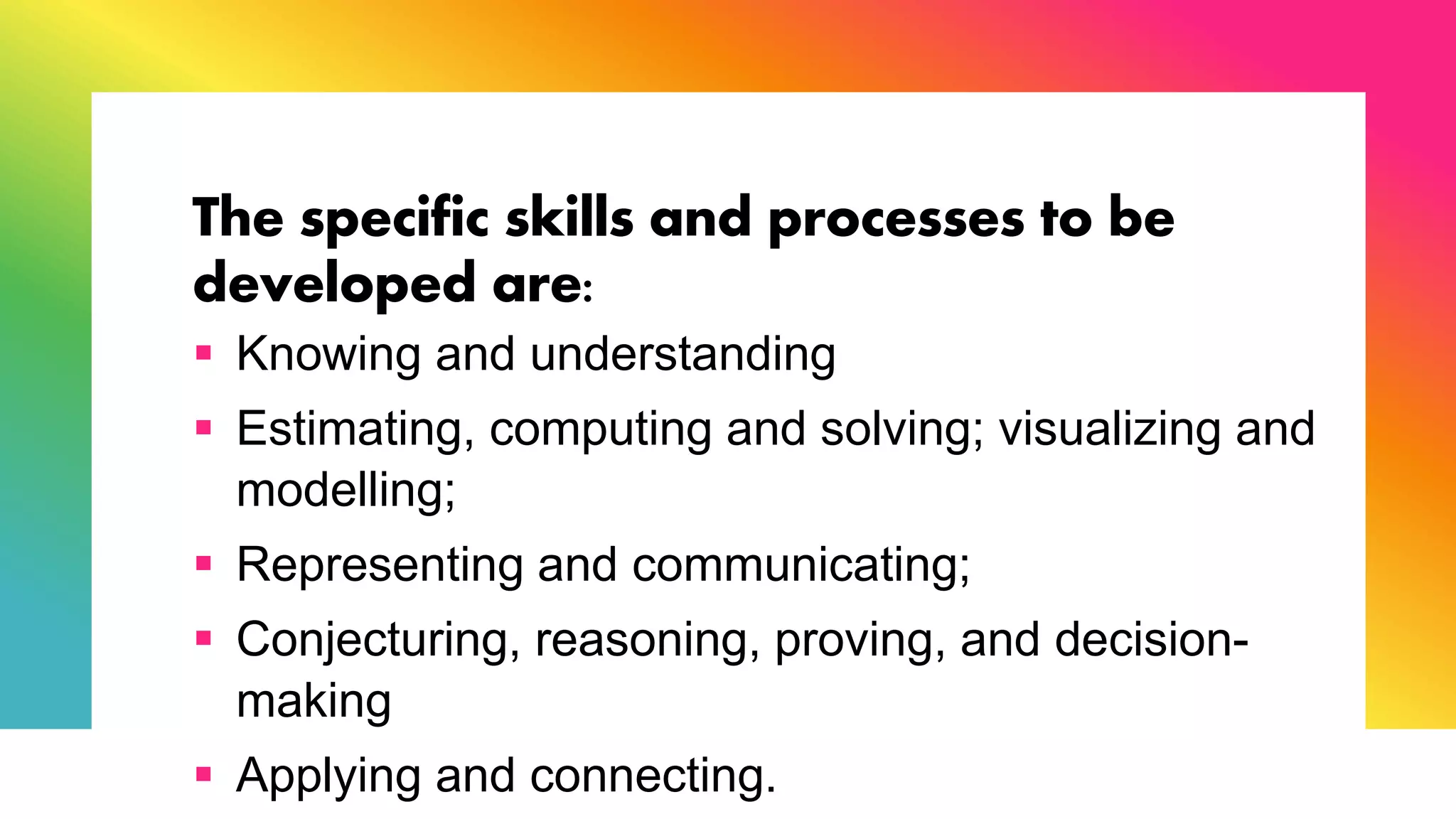 Conceptual framework of mathematics | PPTX