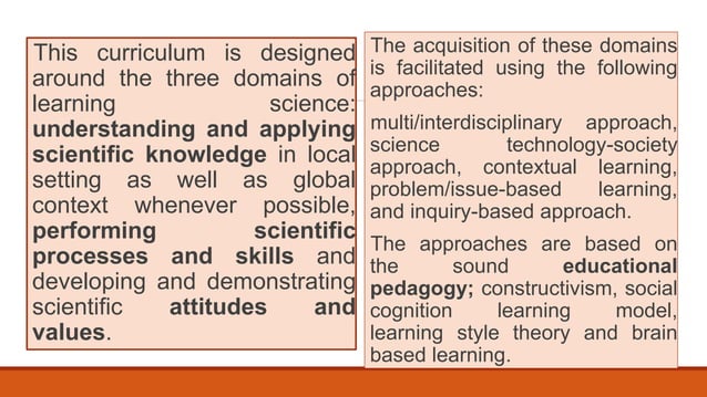 Conceptual Framework of Science Curriculum [Autosaved].pptx | Education