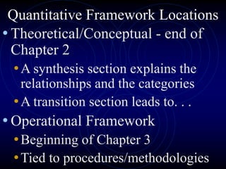 Conceptual Frameworks to teach the students about the way to do ...