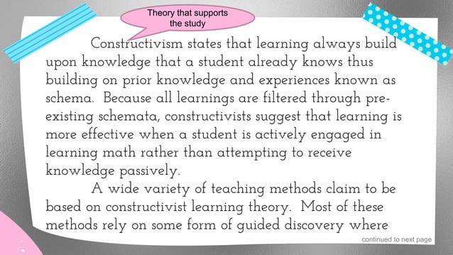 Writing the Theoretical and Conceptual Framework of a Quantitative ...