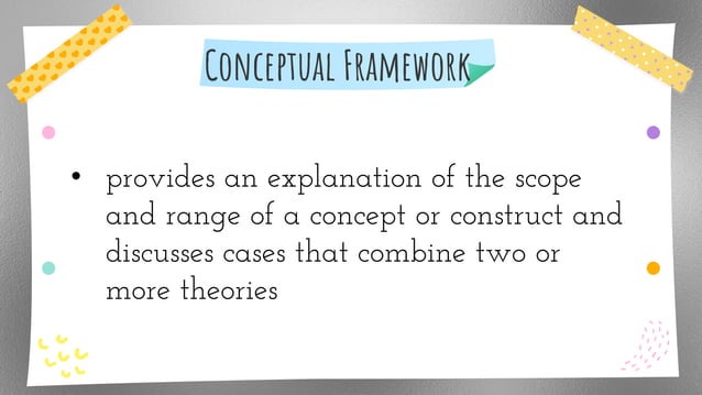 Writing the Theoretical and Conceptual Framework of a Quantitative ...